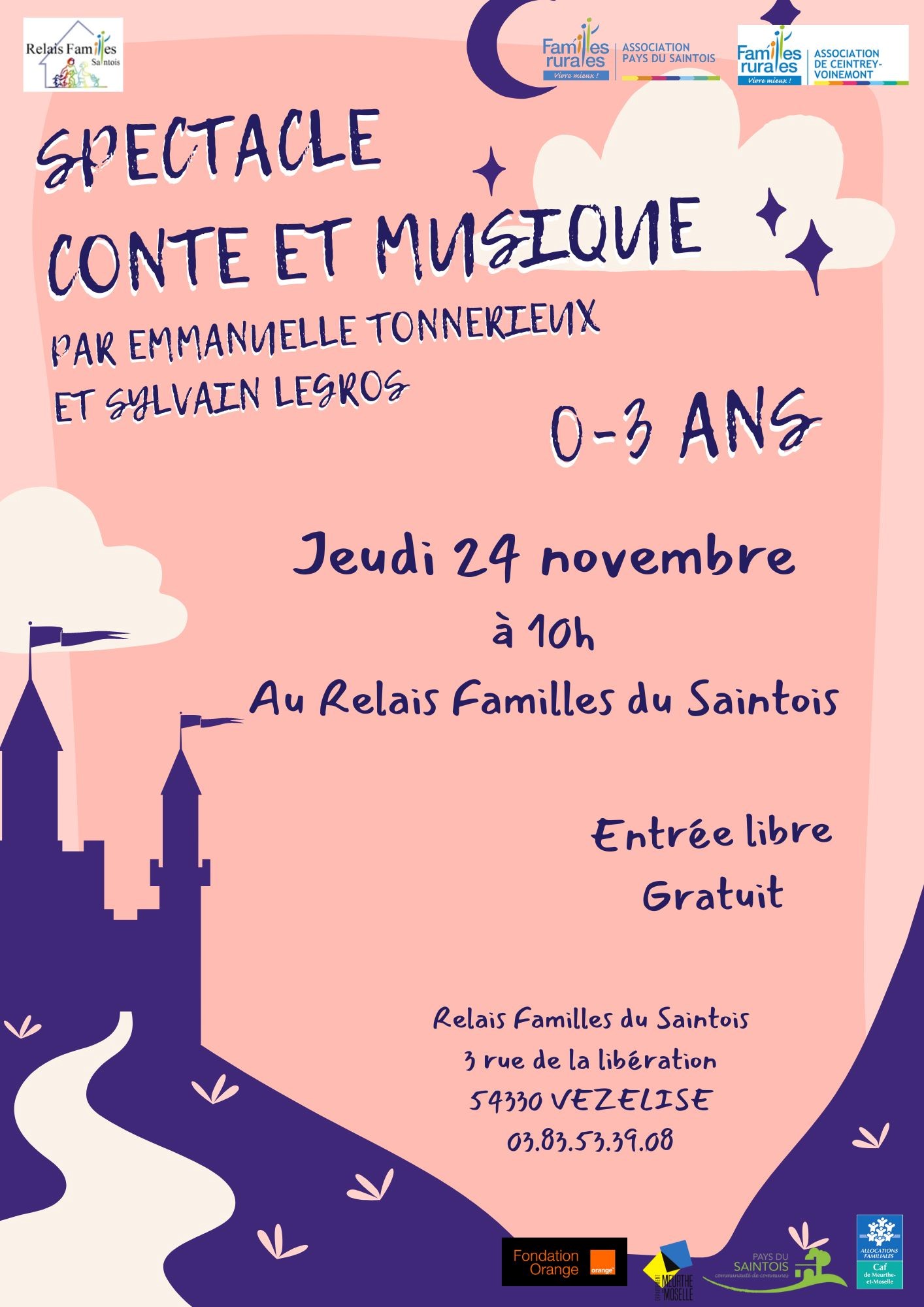 24 novembre 2022 - Spectacle Conte et Musique - Site de la Mairie de ...